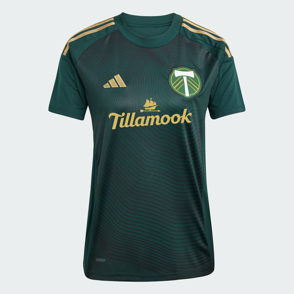 PORTLAND TIMBERS FC 2025-26 WOMEN'S FOREVER GREEN & GOLD REPLICA JERSE ...
