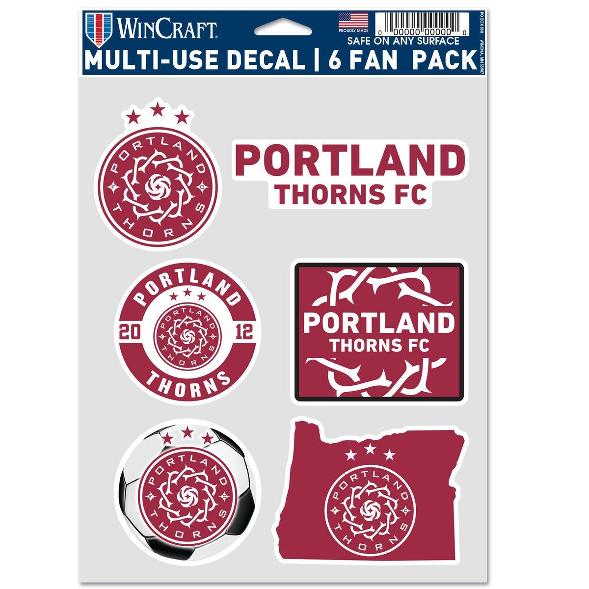 PORTLAND THORNS FC MULTI USE DECAL FAN PACK – PTFC Authentics