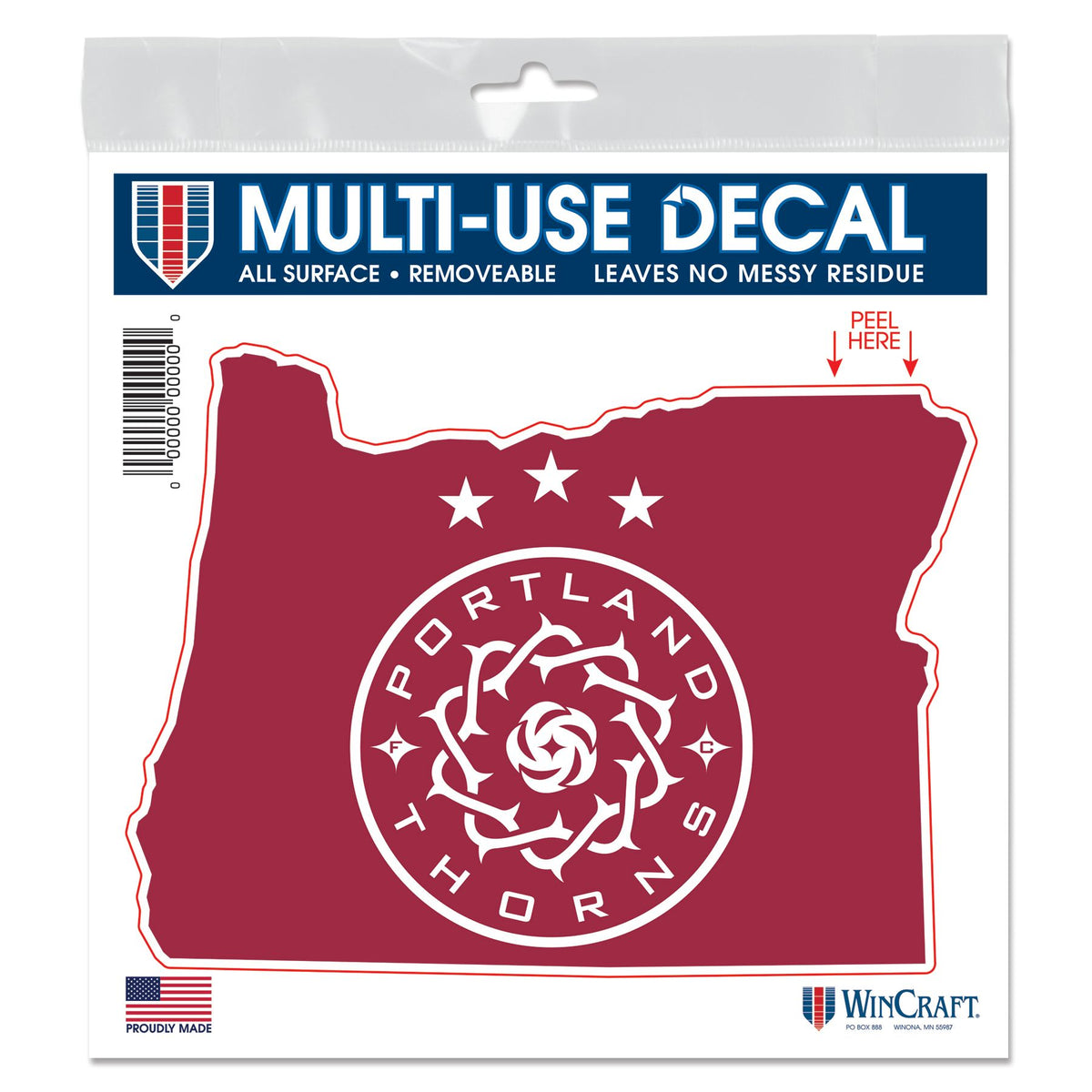 PORTLAND THORNS FC MULTI USE STATE DECAL – PTFC Authentics